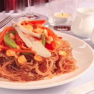 Miến xào rau củ chay